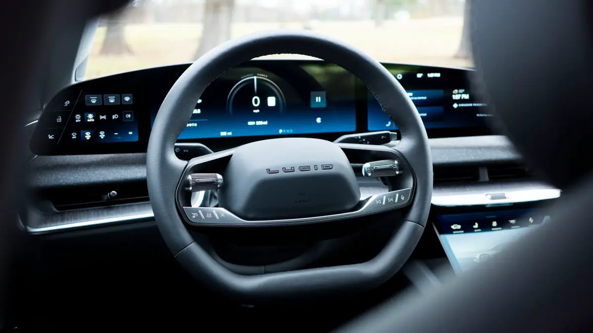 The Lucid Air's Side Screen: A New Era For Driver Ergonomics